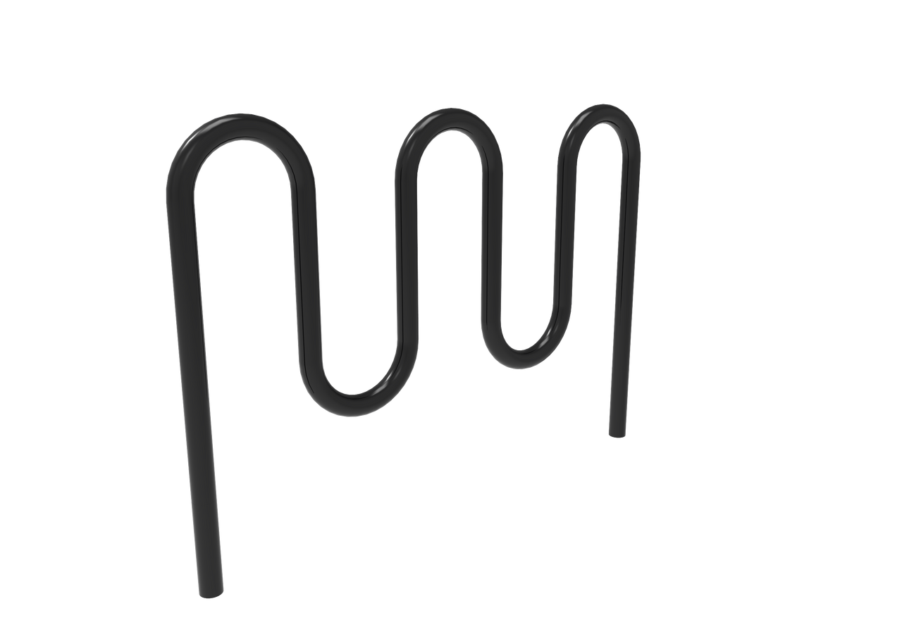 3 Hump 7 Bike Wave Rack - Inground – Playground Boss