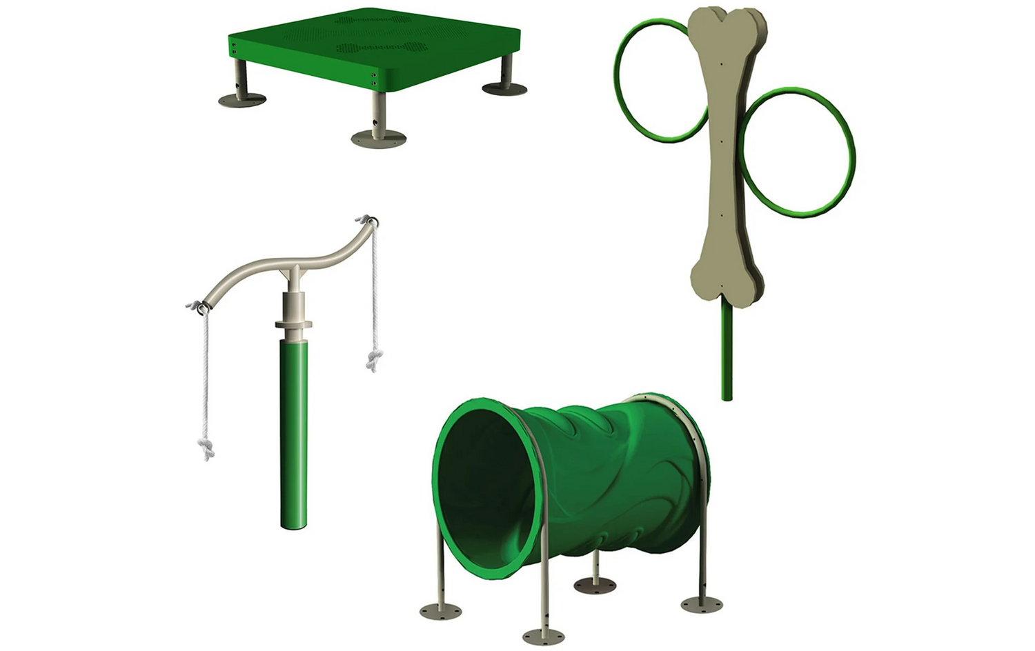 The Pup - 4 Station Dog Park – Playground Boss